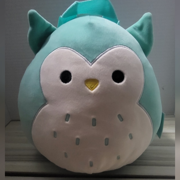Squishmallows | Toys | Squishmallow Winston The Owl Plush Backpack Teal ...